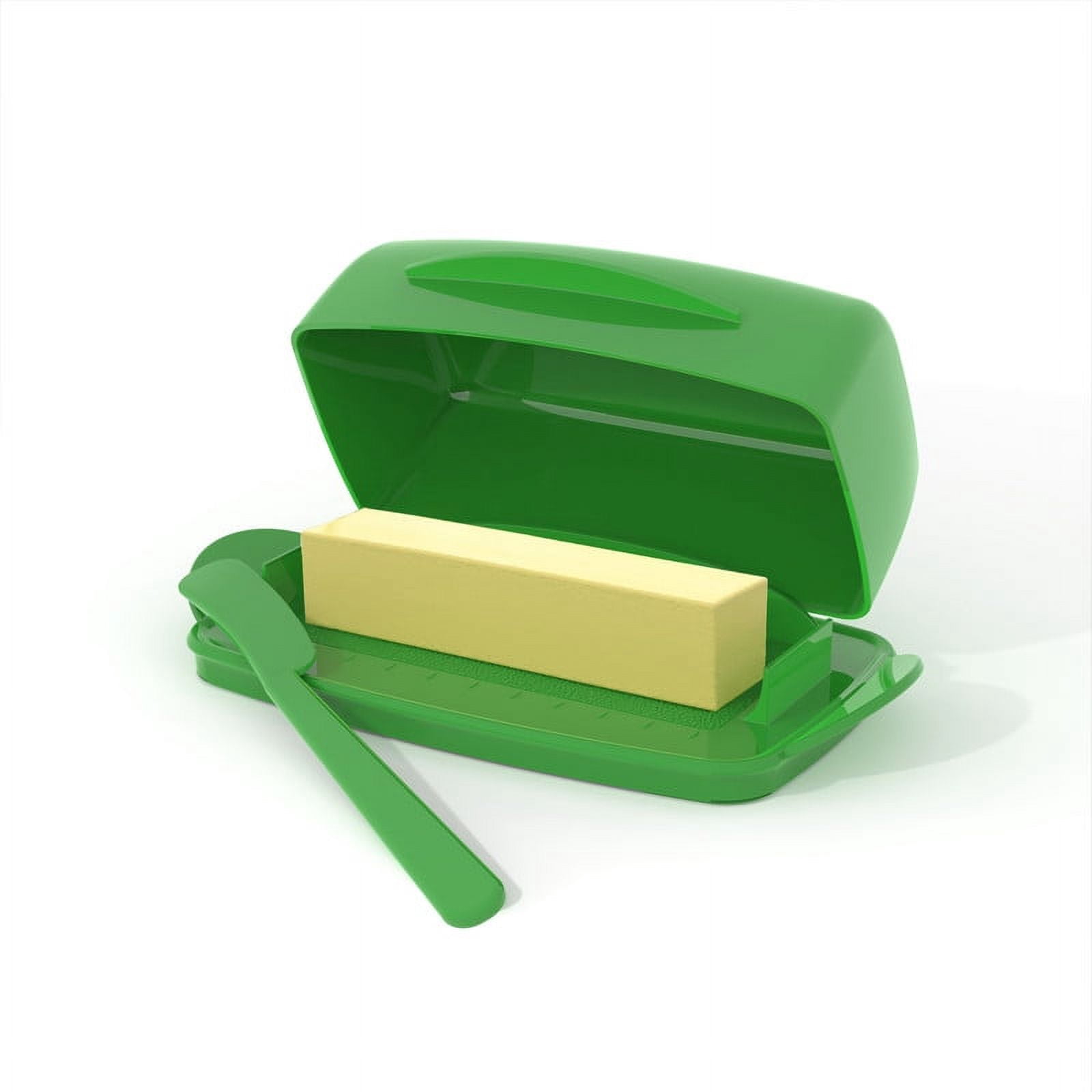 Butter Dish with Lid for Countertop Flip Top Butter Dishes Plastic with ...