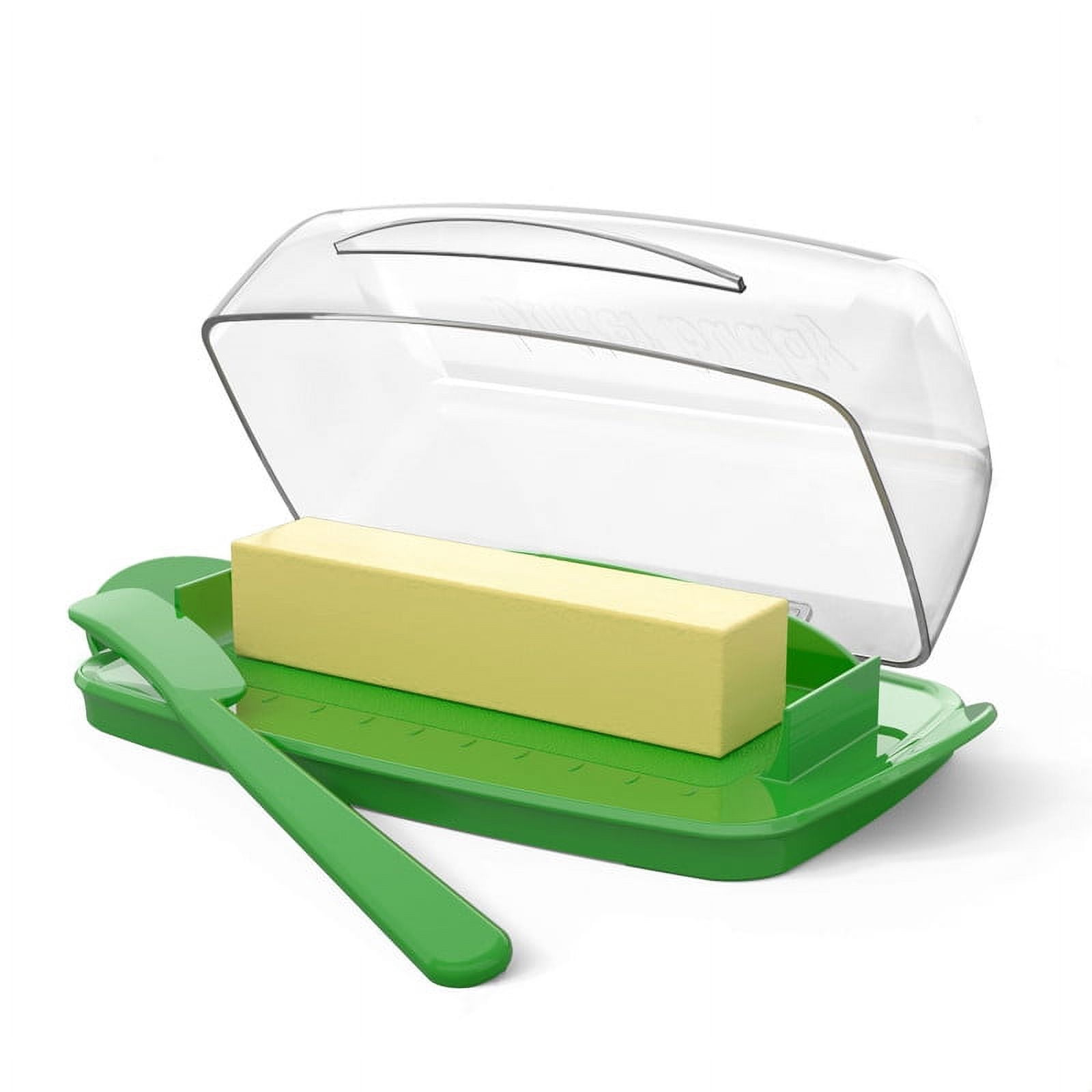 Butter Dish with Lid for Countertop Flip Top Butter Dishes Plastic with ...
