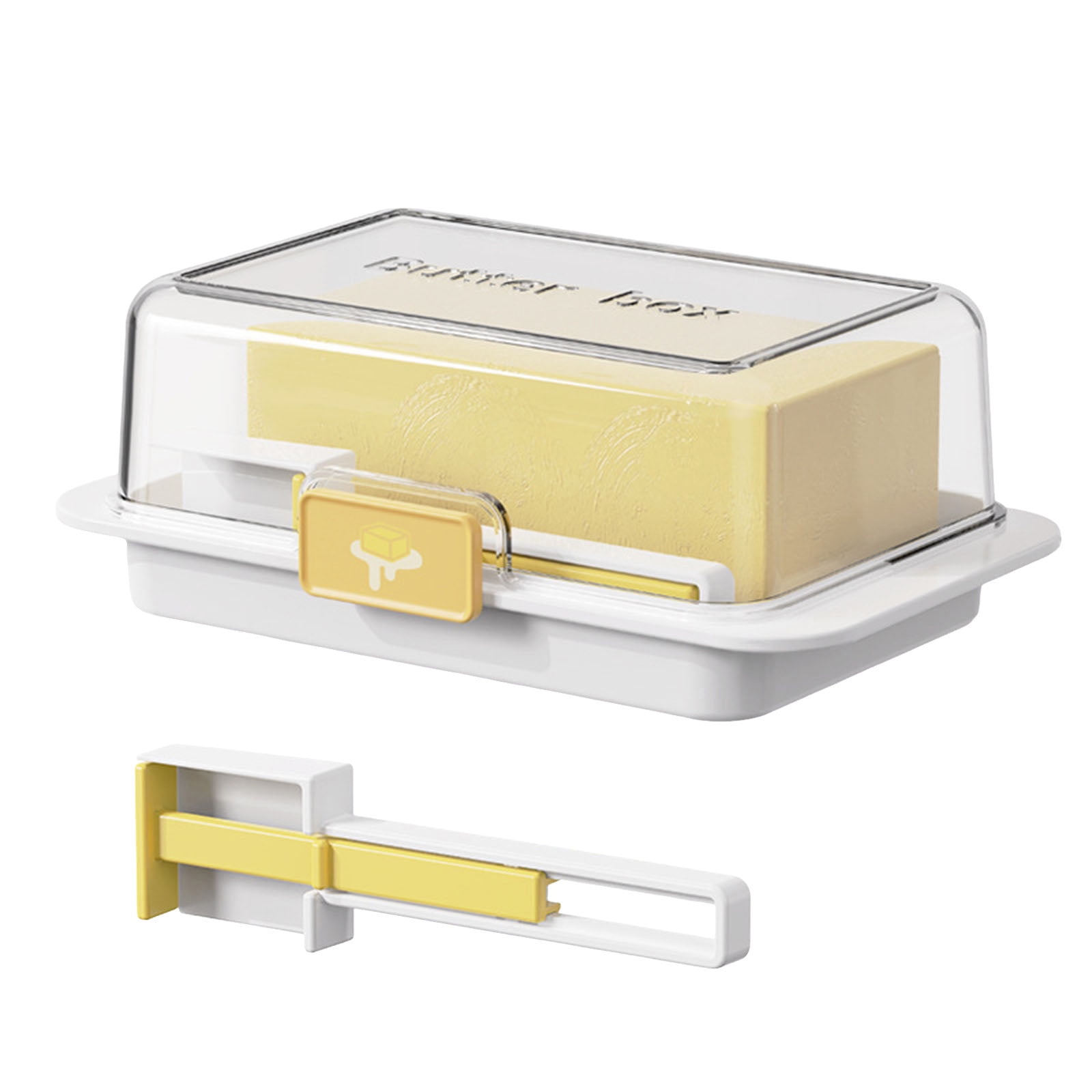 Butter Dish with Lid for Countertop and Refrigerator Door Shelf ...