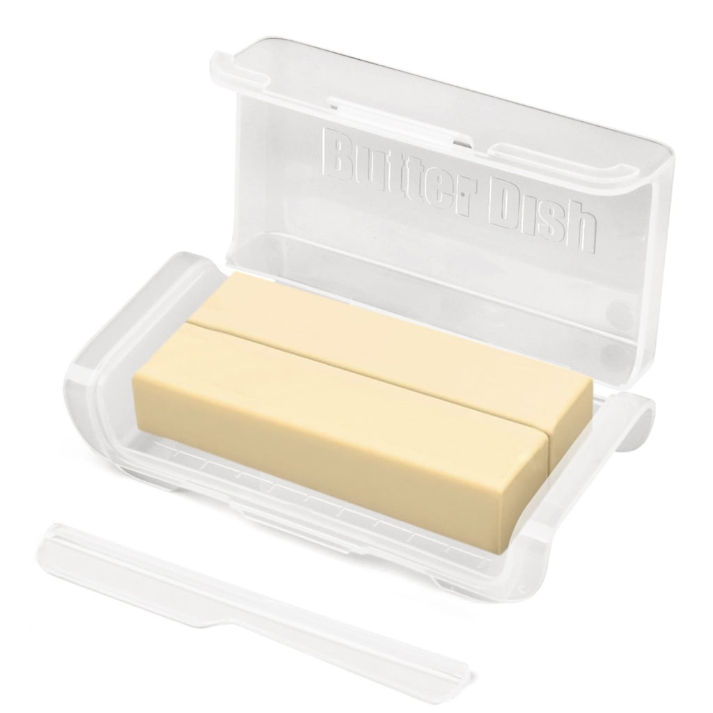Butter Dividing Storage Box with Lid Fridge Butter Organizers Cheese ...