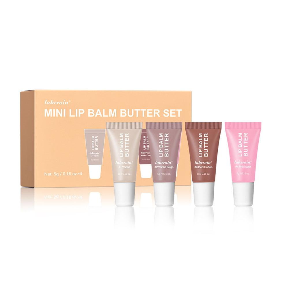 Butter Lip Balm Set - Variety of Flavors, Long-lasting Moisture ...