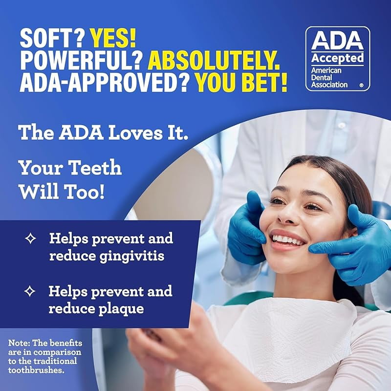 Butter On Gums Toothbrush, ADA Accepted, with 8000+ Ultra Soft Softex ...