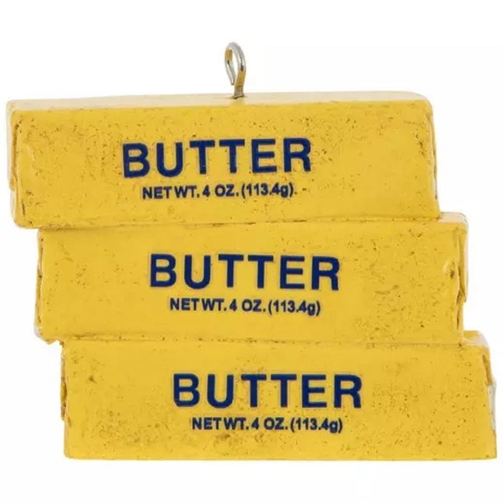 Butter Ornament Christmas food Stacked butter love - Walmart.com