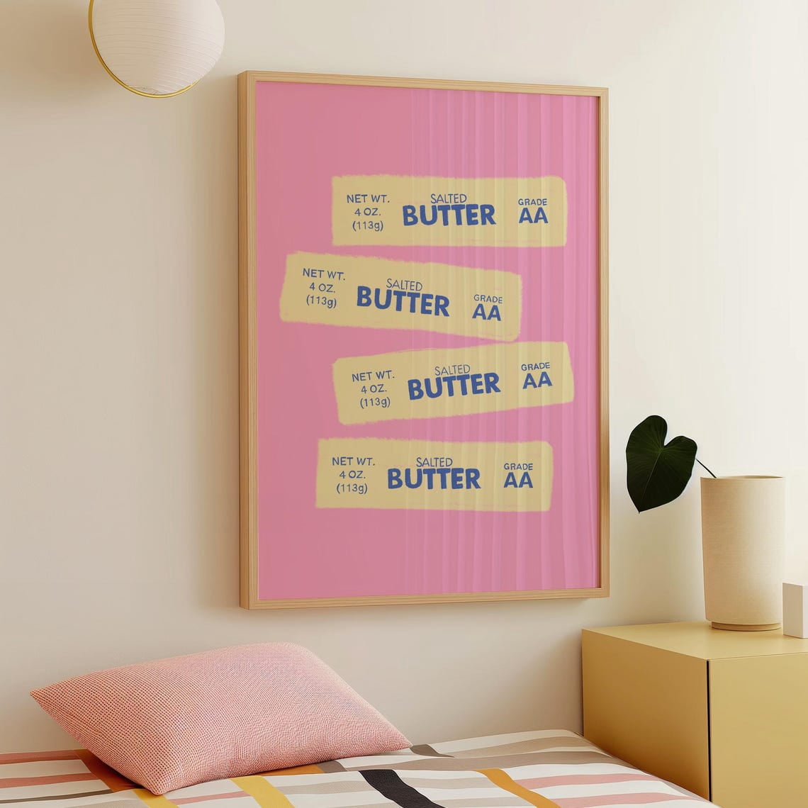 Butter Poster Cute Kitchen Decor Art Trendy Wall Foodie Cooking Lover ...