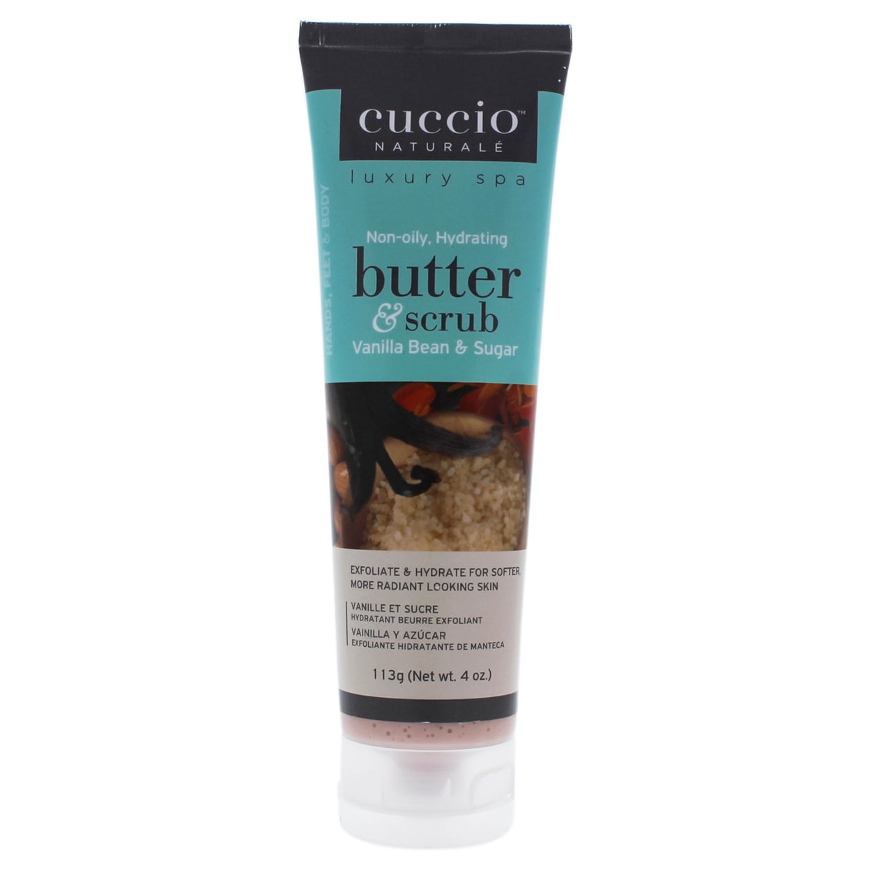 Butter Scrub Vanilla Bean and Sugar by Cuccio for Unisex - 4 oz Scrub ...