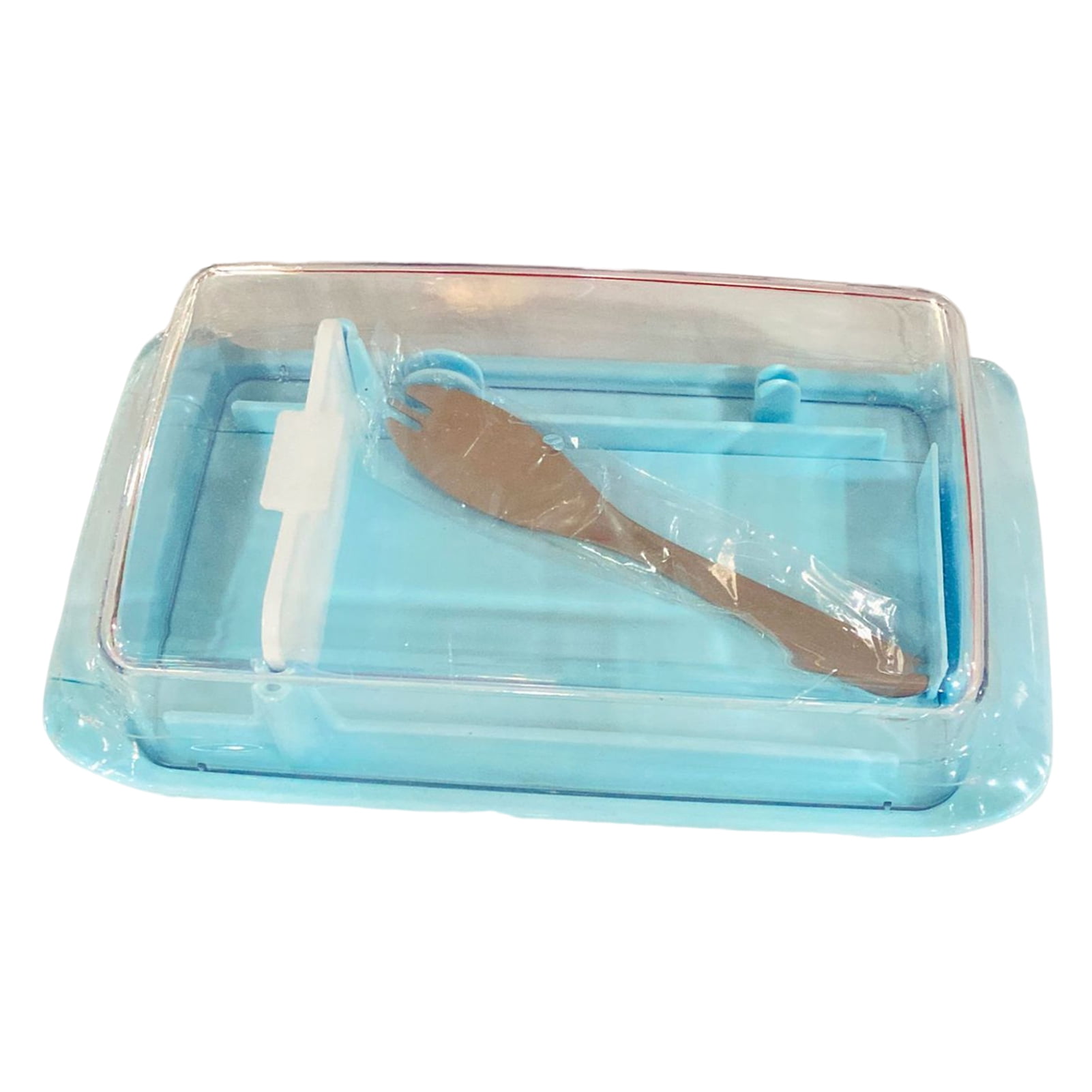 Butter Slicer Box - Plastic Butter Cutter Dish with Transparent Lid ...