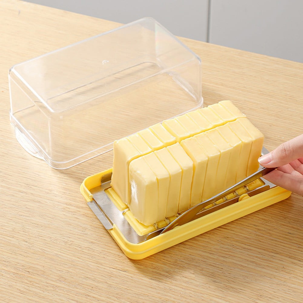 Butter Slicer Container,Stainless Steel Butter Dish with Cutter Butter ...