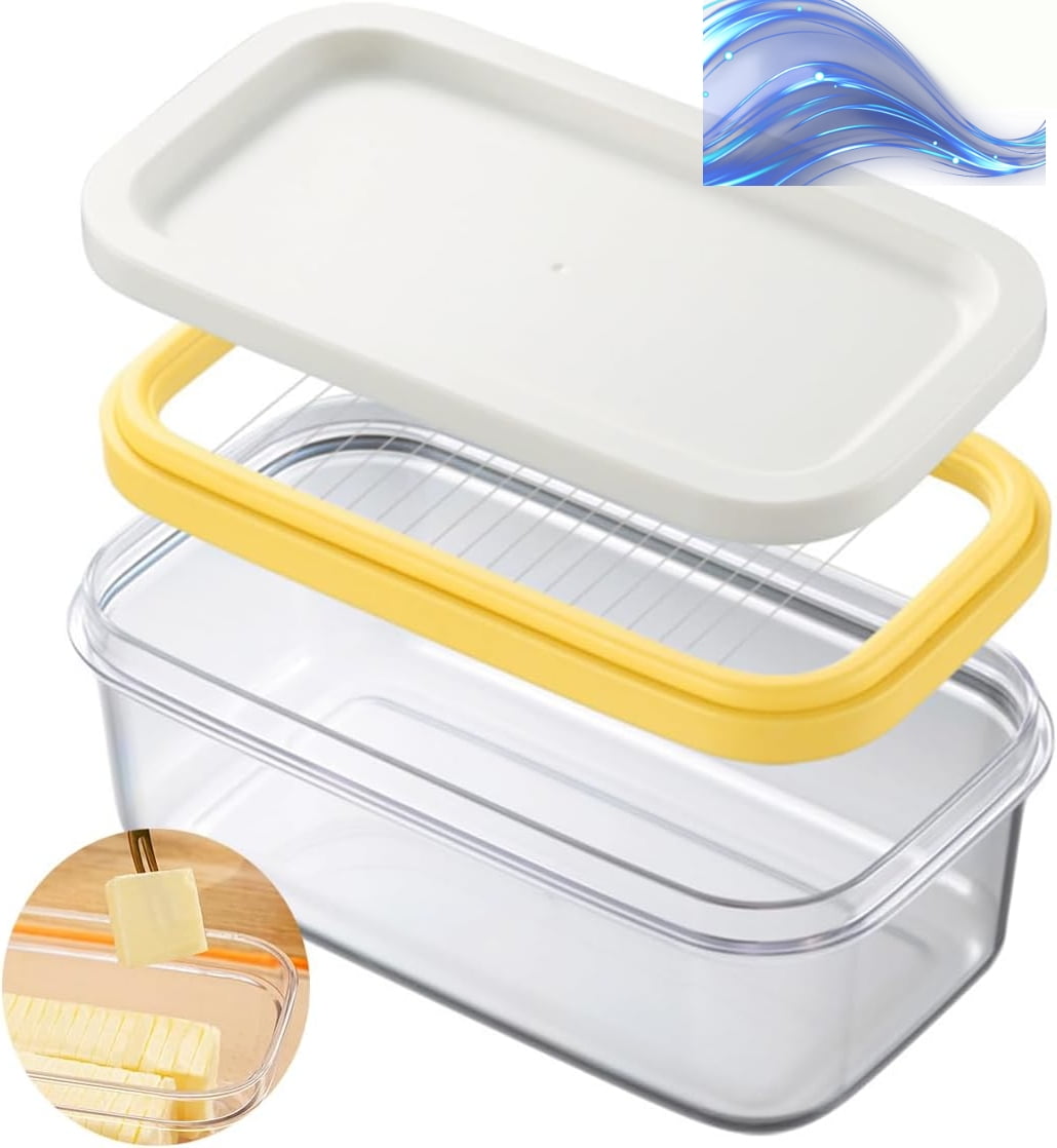 Butter Slicer Cutter Stainless Steel, Butter Cutter Slicer and Dish ...
