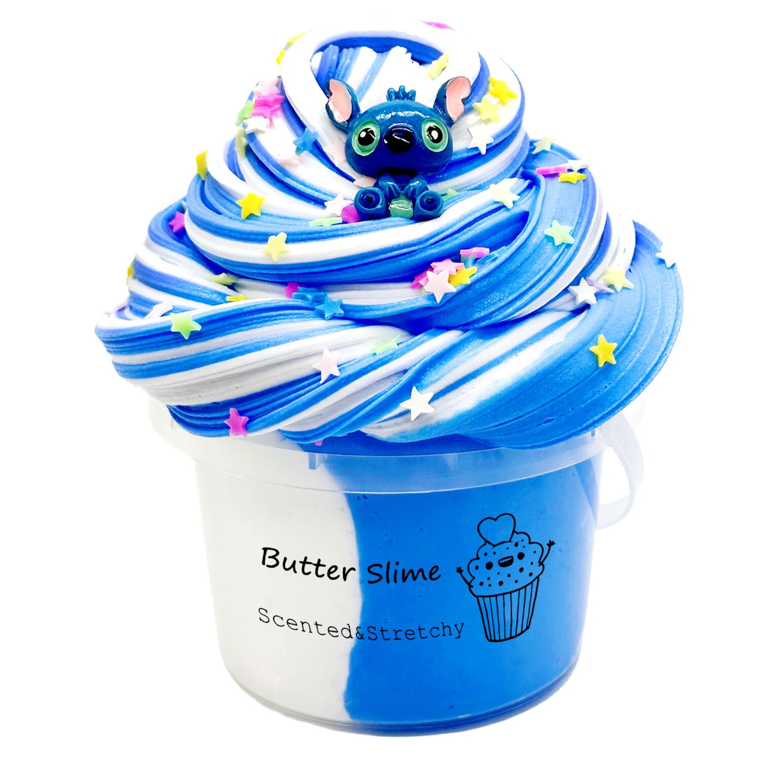 Butter Slime Kit - Blue Cake Slime for Boys & Girls, Super Soft, Non ...
