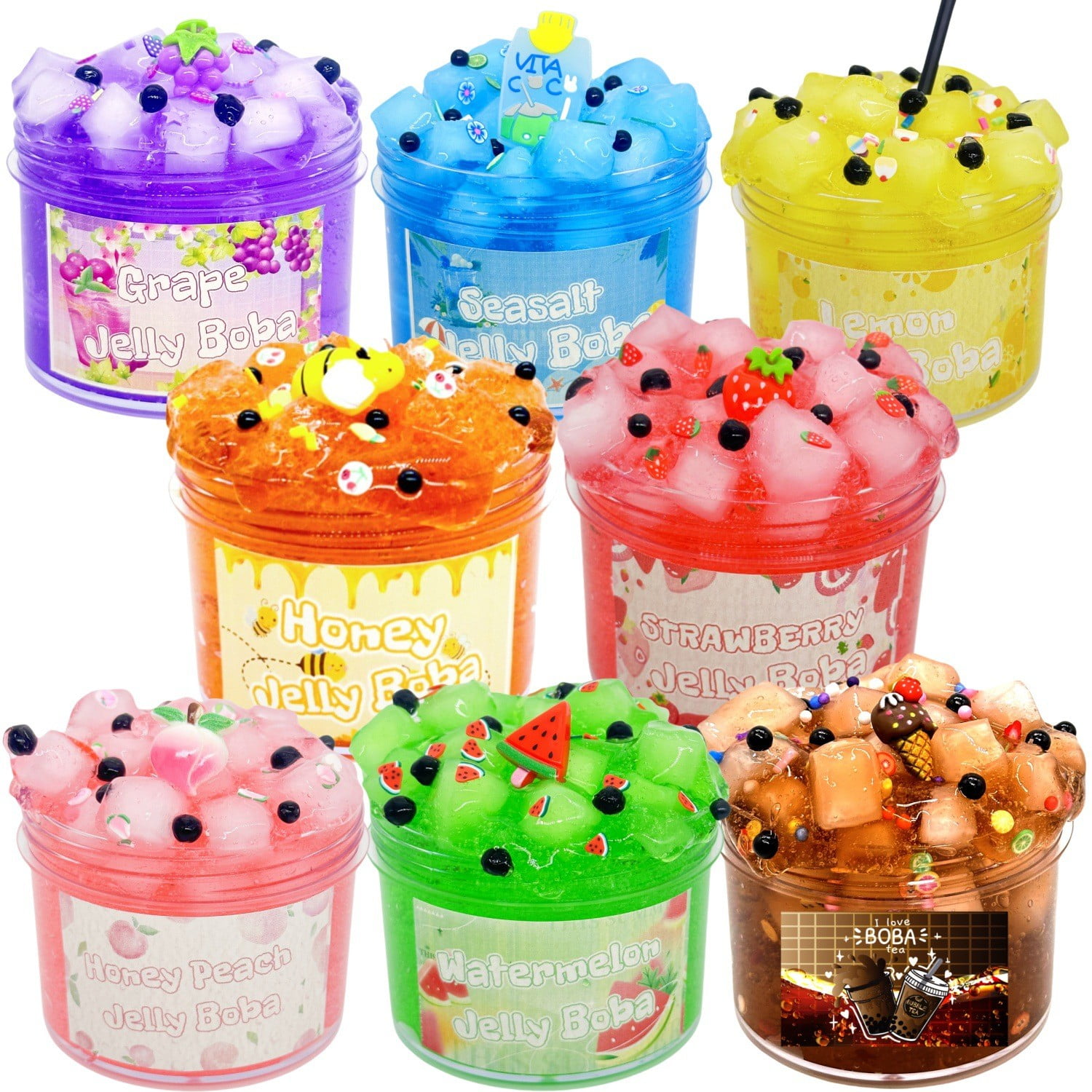 Butter Slime Kit for Kids,Soft, Non-sticky, Colorful Stress Relief ...
