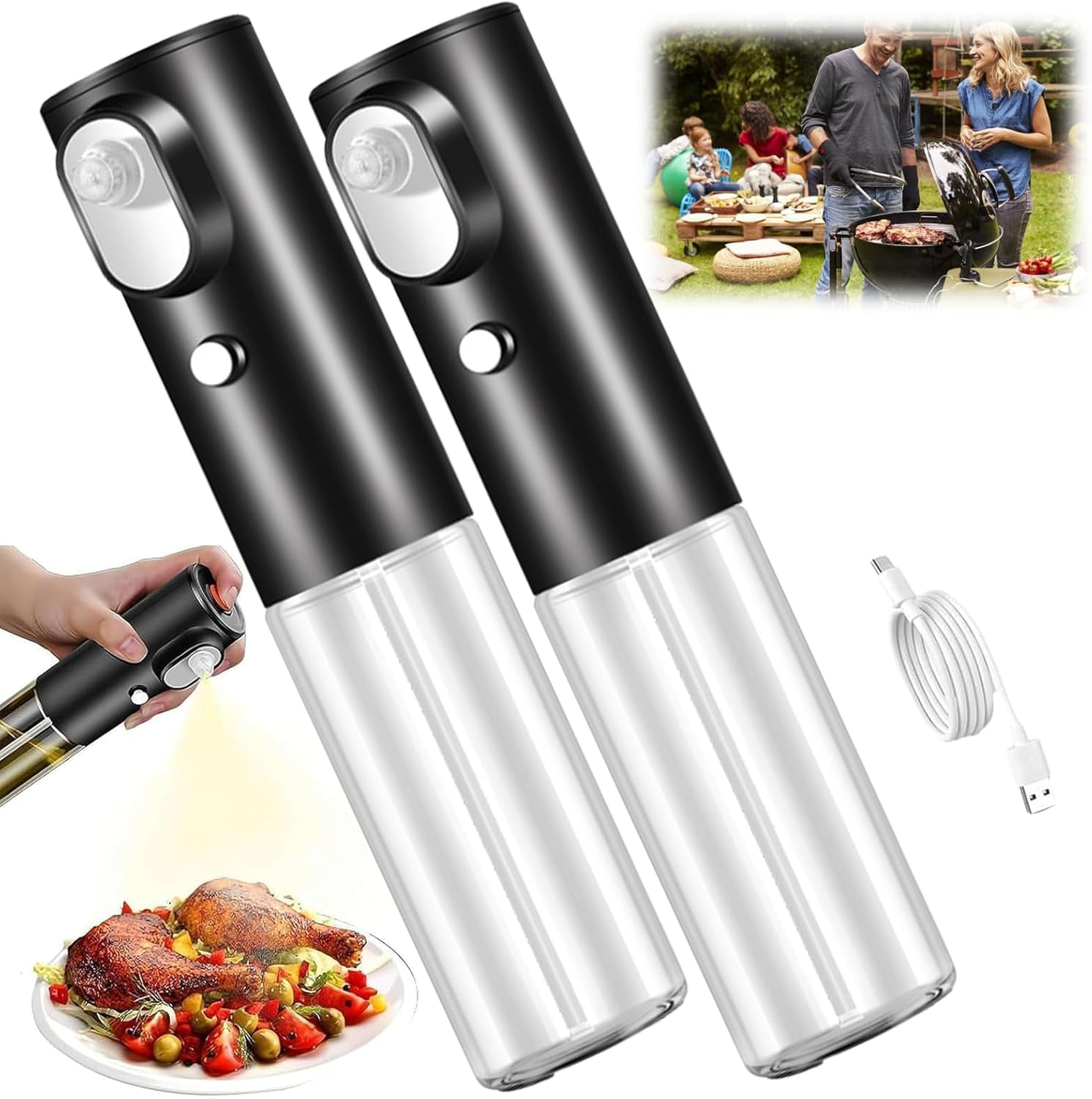 Butter Sprayer, Biem Butter Sprayer V2 (200ml/7oz), 2 In 1 Adjustable ...