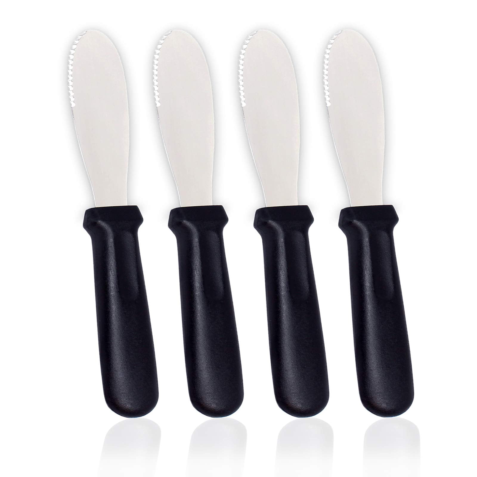Butter Spreader Knives | 4 PCS Wide Blade Stainless Steel Spreader ...