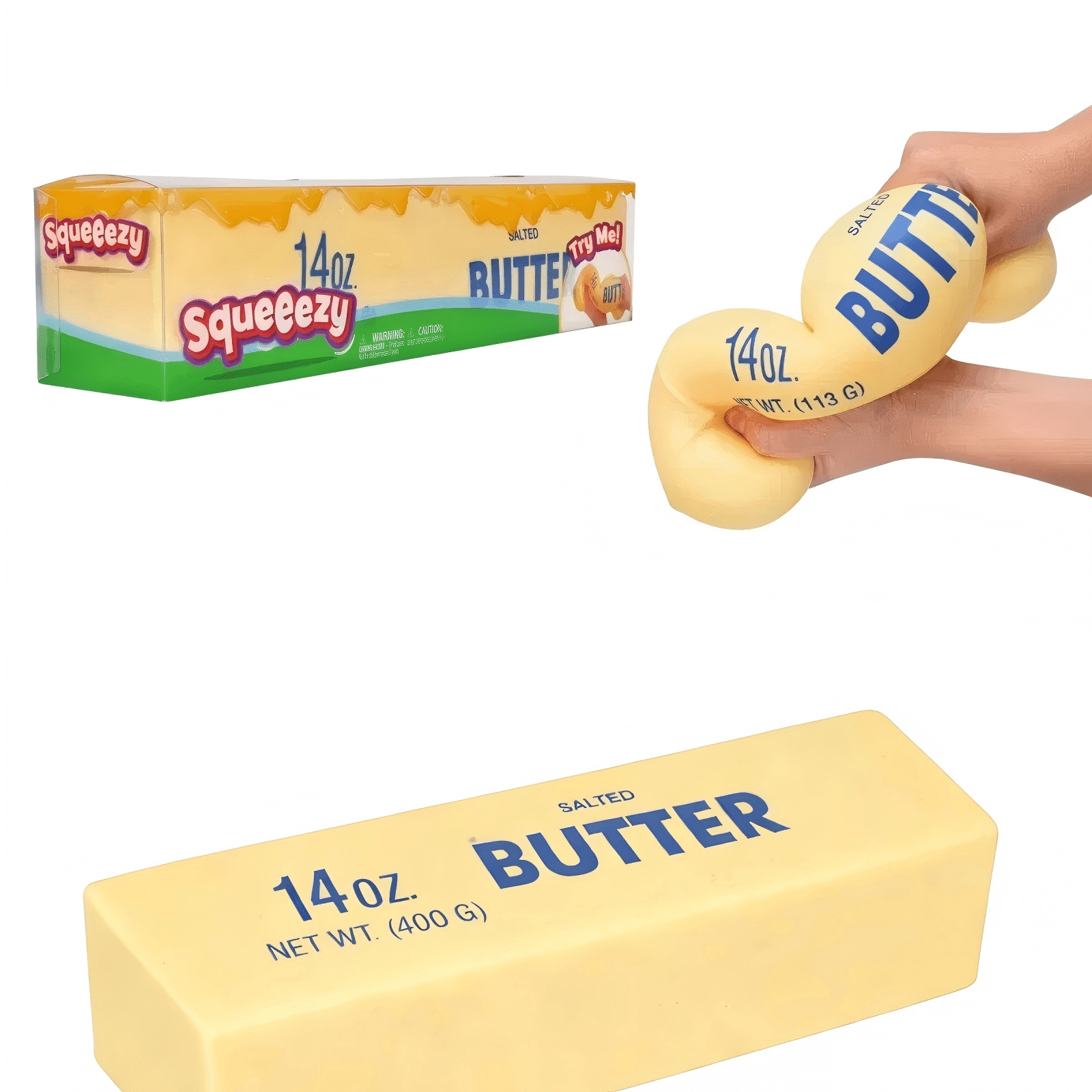 Butter Squishy 14oz Jumbo Squishy Stick of Butter - Realistic Slow ...