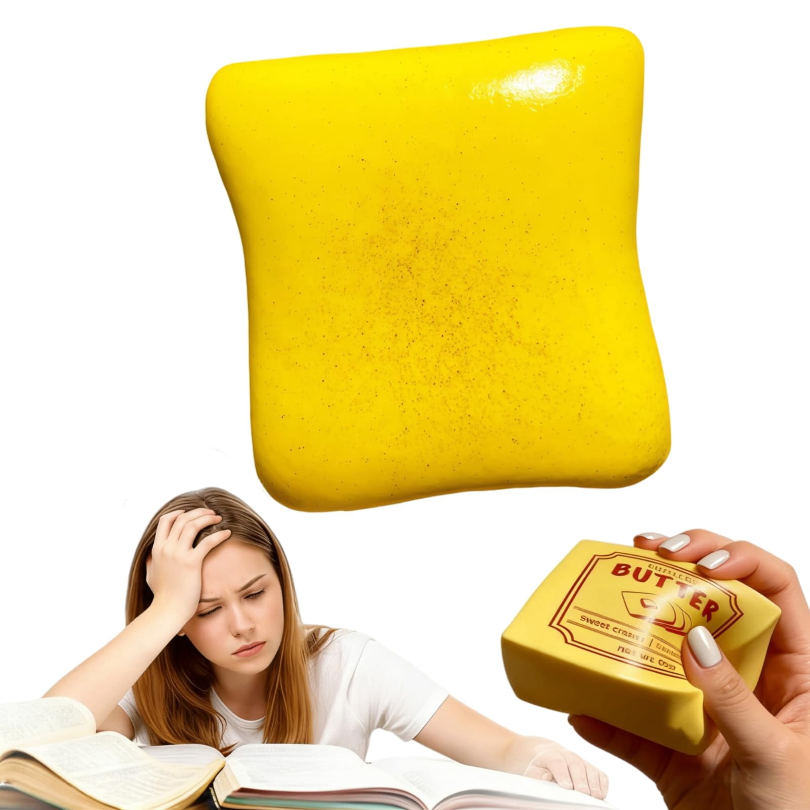 Butter Squishy Bread Viral Slow Rising Squishy, New Slow Rebound Cute ...