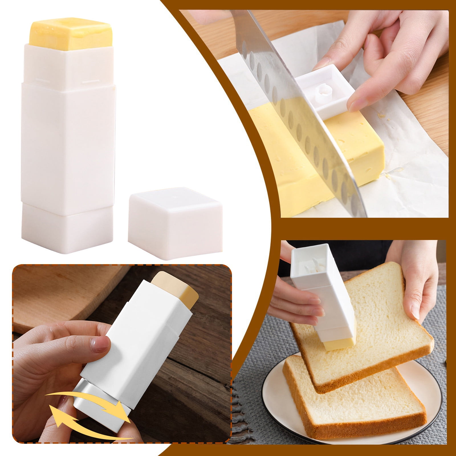 Butter Stick Holder, Butter Spreader dispenser with cover, Standard ...