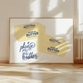 Butter Sticks Art Print, Retro Kitchen Decor UNFRAMED PAPER POSTER ...