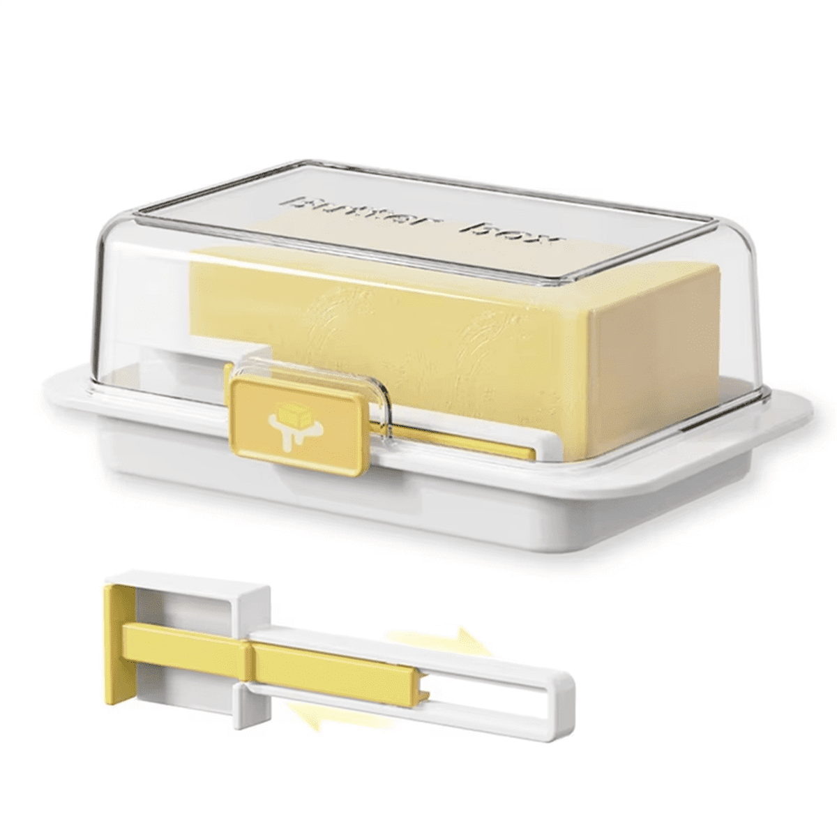 Butter Storage Box with Quantitative Cutting Spoon and Lid - Cheese ...
