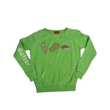 Butter Super Soft Long Sleeve Pullover Kangaroo Pocket Embellished ...