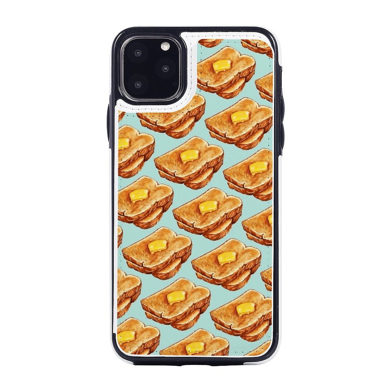 Butter Toast Pattern Leather Wallet Case for iPhone 16 15 14 13 12 11 ...