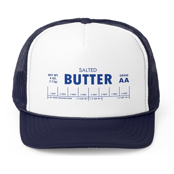 Butter Trucker Hat Funny Retro Style Otto Cap - Walmart.com