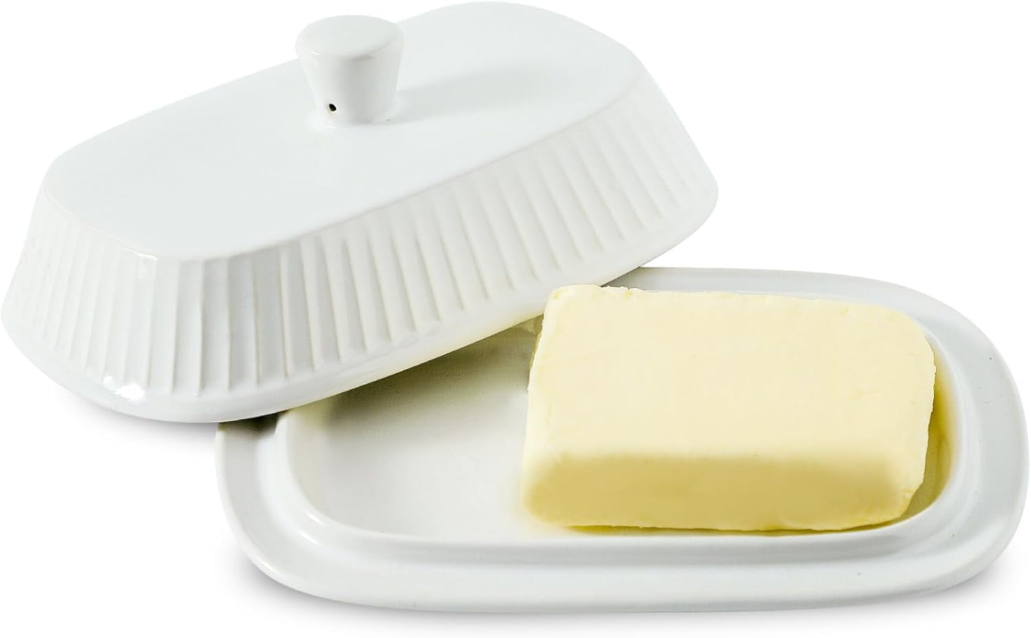 Butter dish with lid, countertop ceramic butter dish with lid ...