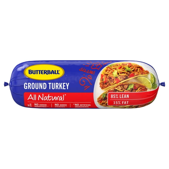 Butterball All Natural Fresh Ground Turkey 85/15 48oz Healthier protein ...