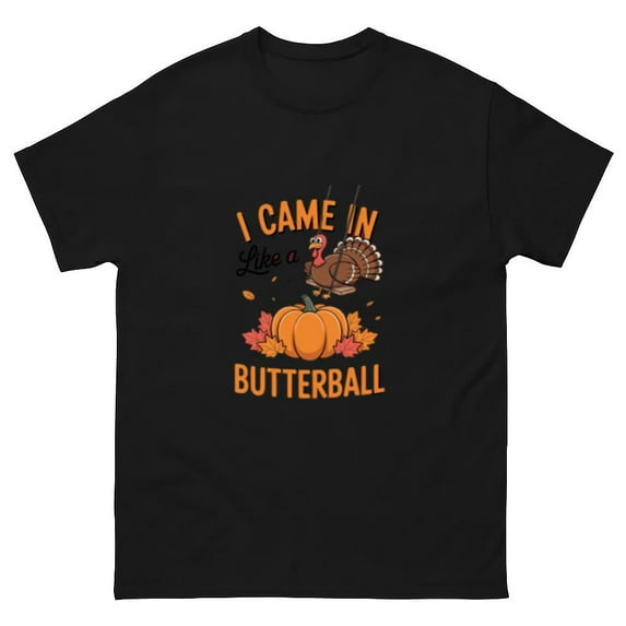 Butterball Turkey With Coffee Funny Thanksgiving Morning Unisex T-Shirt ...