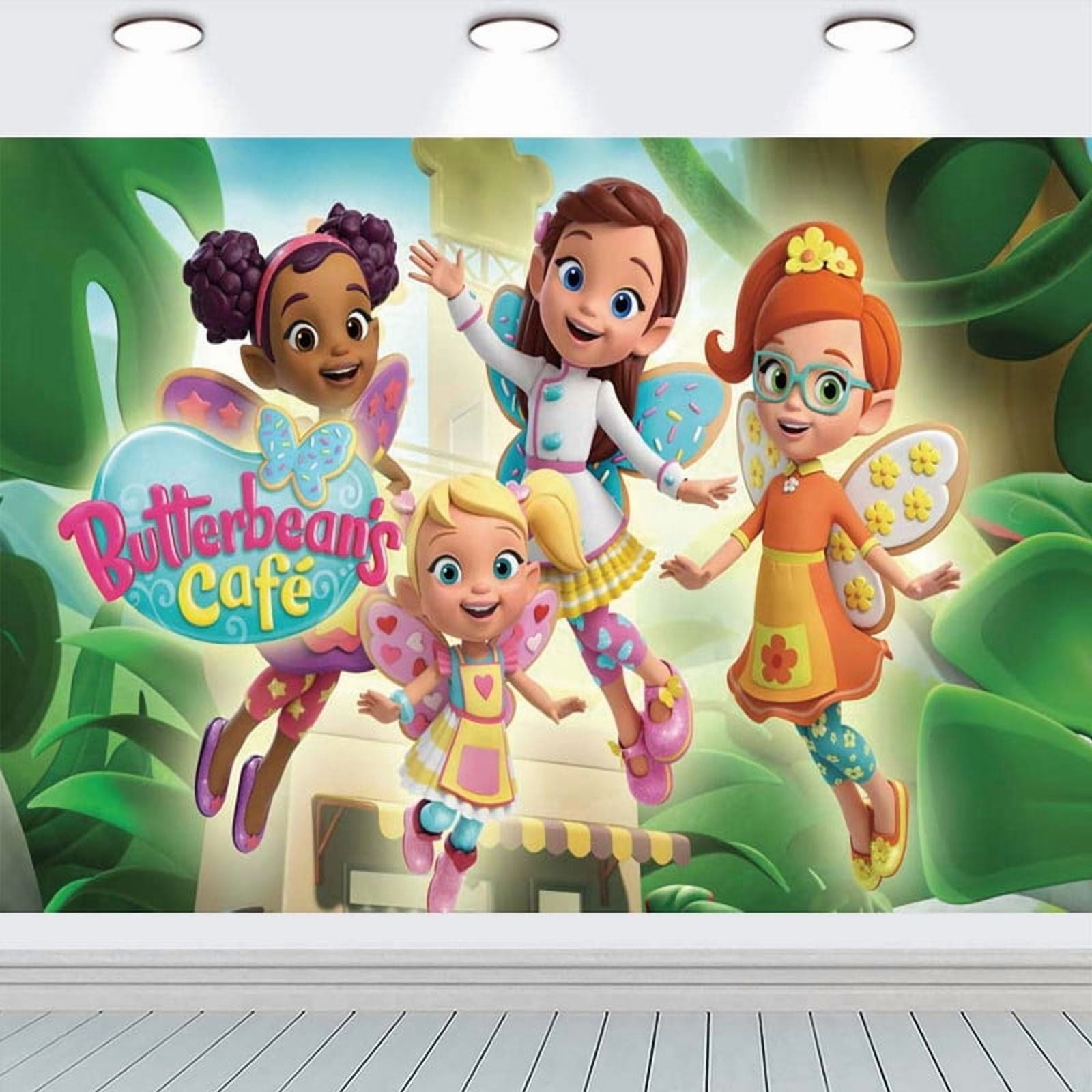 Butterbean's Cafe Birthday Party Supplies Banner Backdrop Background ...