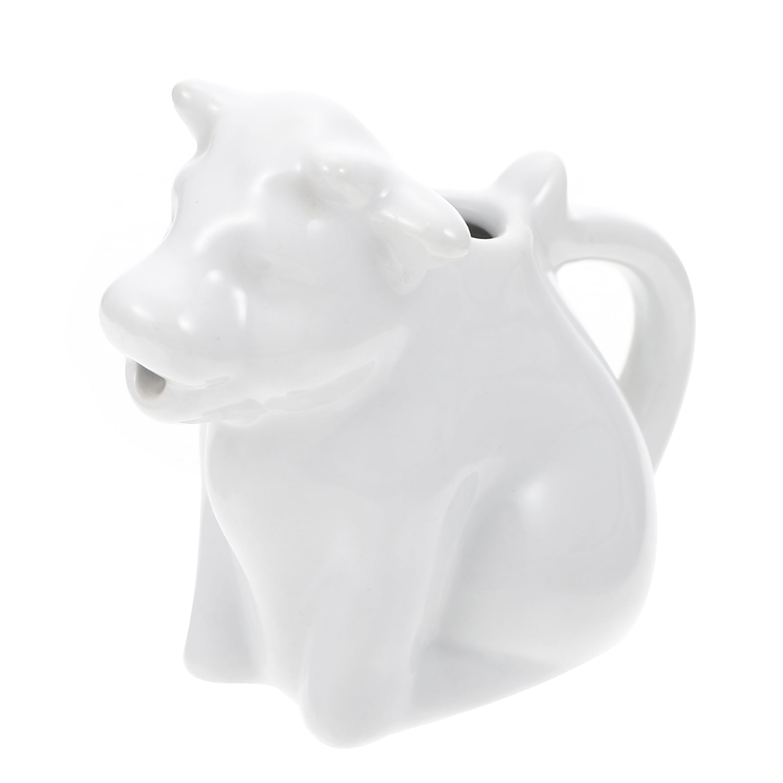 Buttercream Gravy Pottery Creamer Animal Shaped Milk Holder Ceramic ...