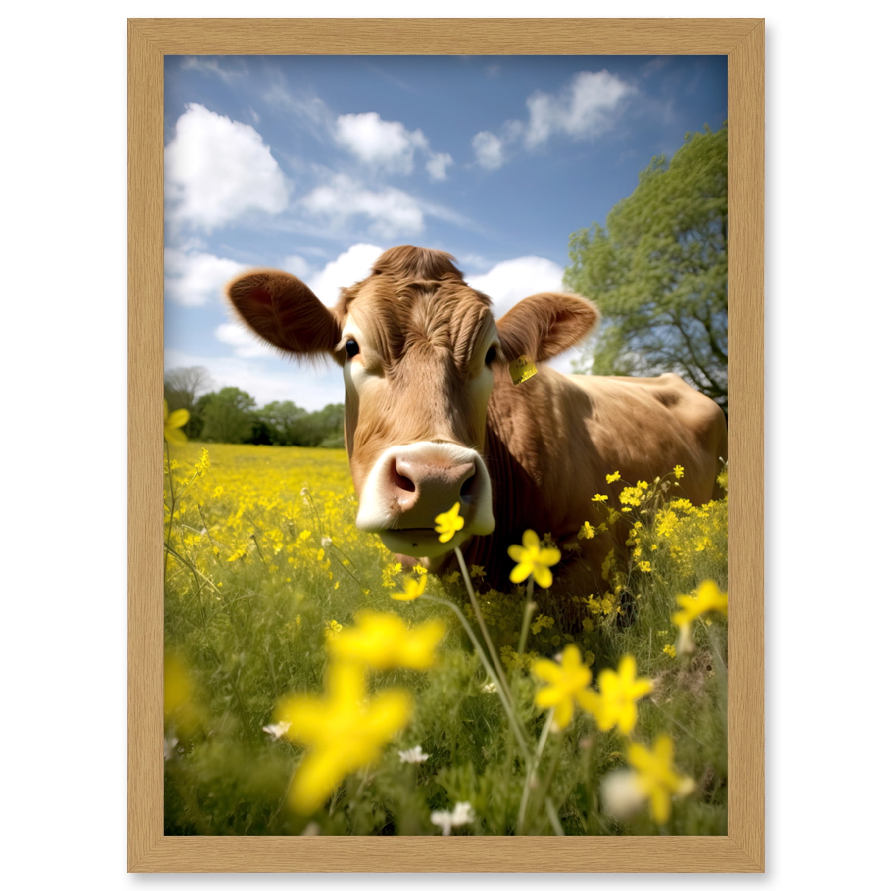 Buttercup the Cow Photo Meadow Flowers Photograph Countryside Animal ...