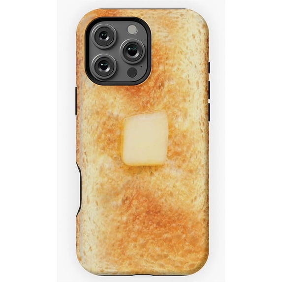 Buttered Toast Funny Food Lover Graphic iPhone 11–16 Pro Max Compatible ...