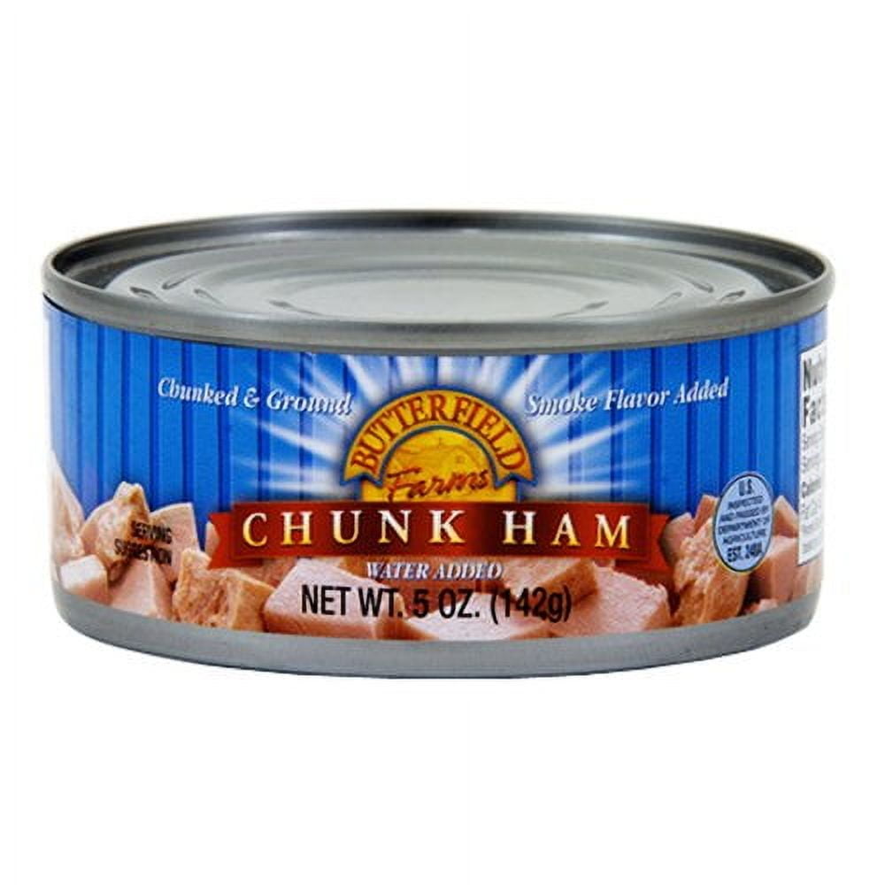 Butterfield Farms Chunked Ham, in Water, 5 oz, Shelf Stable, Aluminum ...