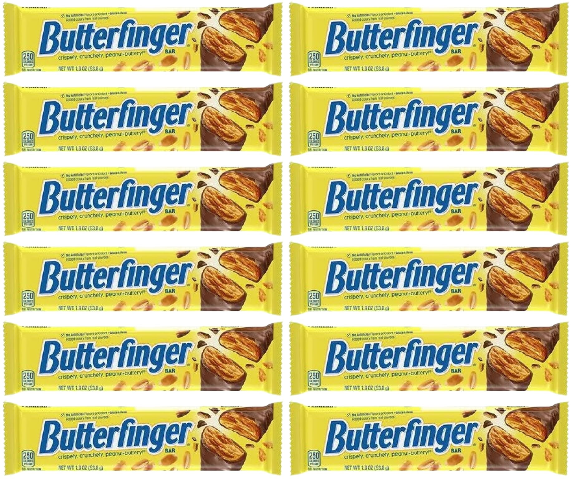 Butterfinger, Bulk, Chocolatey, Peanut-Buttery, Full Size Individually ...