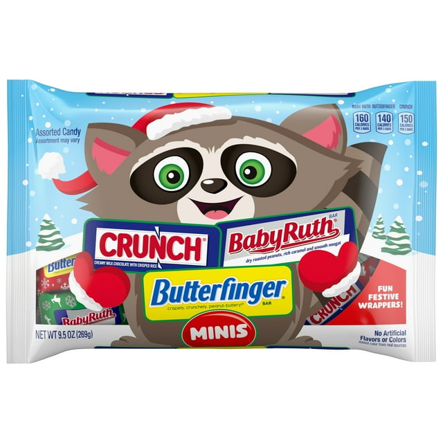 Fun Size Butterfinger, CRUNCH, Baby Ruth Assorted Minis Bars, White ...