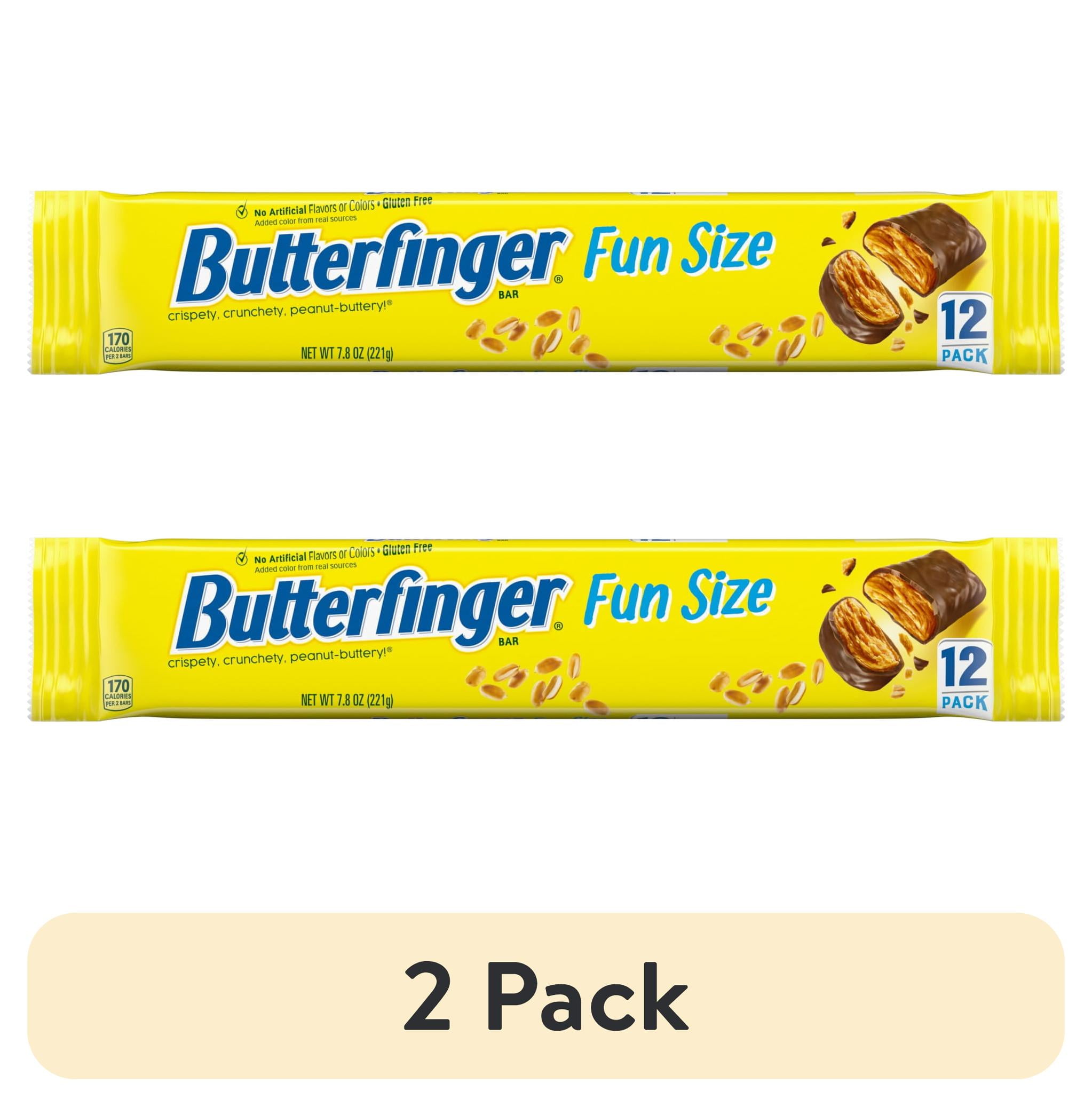 (2 pack) Butterfinger Fun Size Peanut-Buttery Chocolate Candy Bars ...
