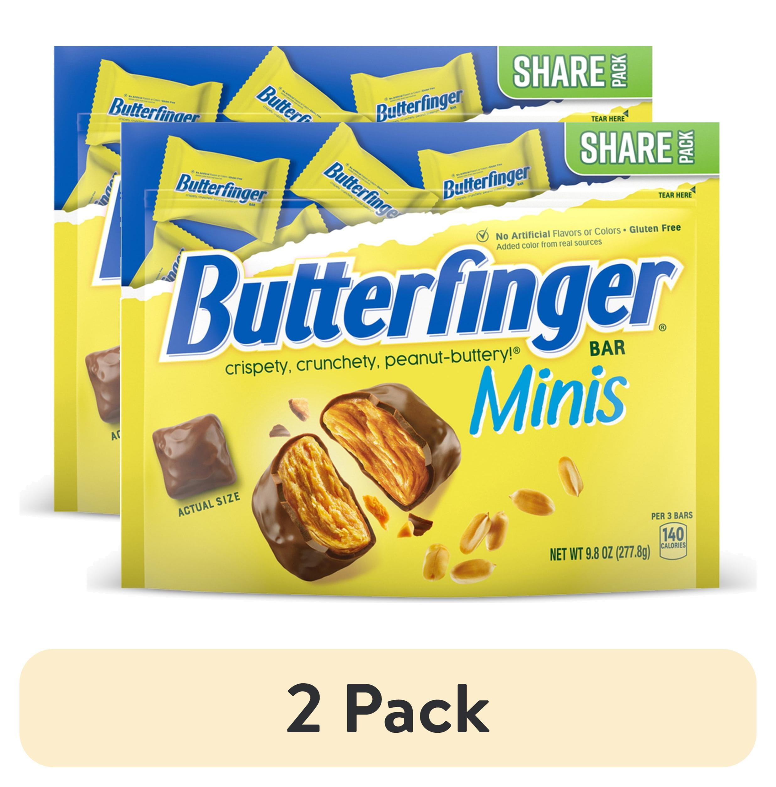 (2 pack) Butterfinger, Chocolatey, Peanut-Buttery, Minis Bars ...
