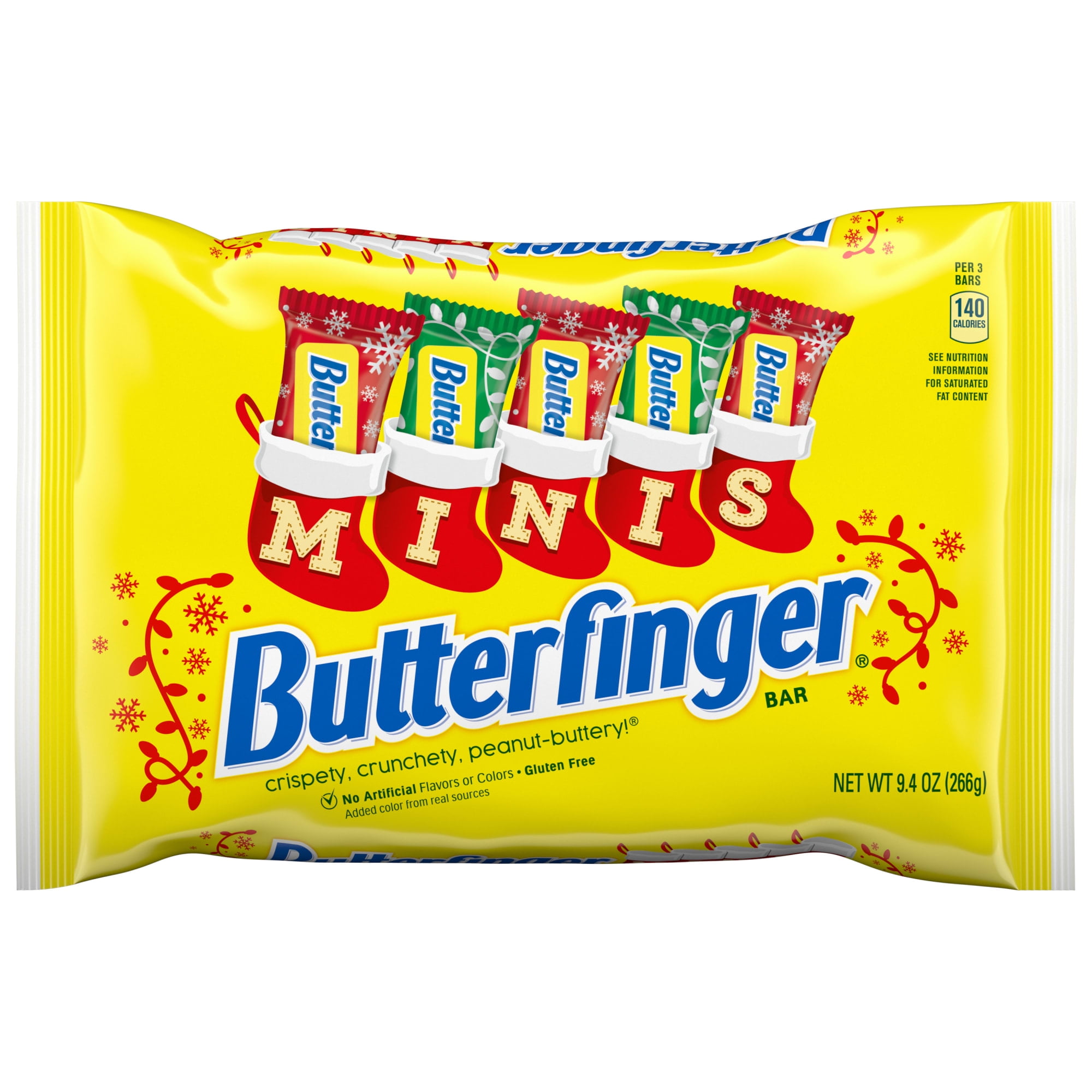 Butterfinger Fun Pack, Chocolatey Peanut-Buttery Minis Candy Bars, 9.4 ...