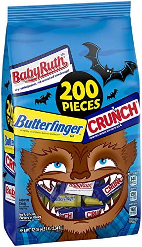 Butterfinger & Co. Bulk Chocolate-y Halloween Candy Bag, Mix of Mini ...