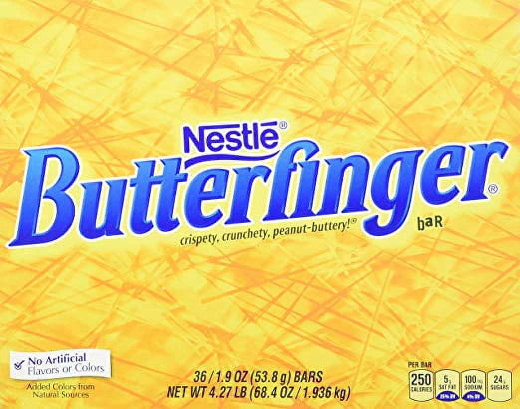 Butterfinger Single, Candy Bars (Pack of 36) - Walmart.com