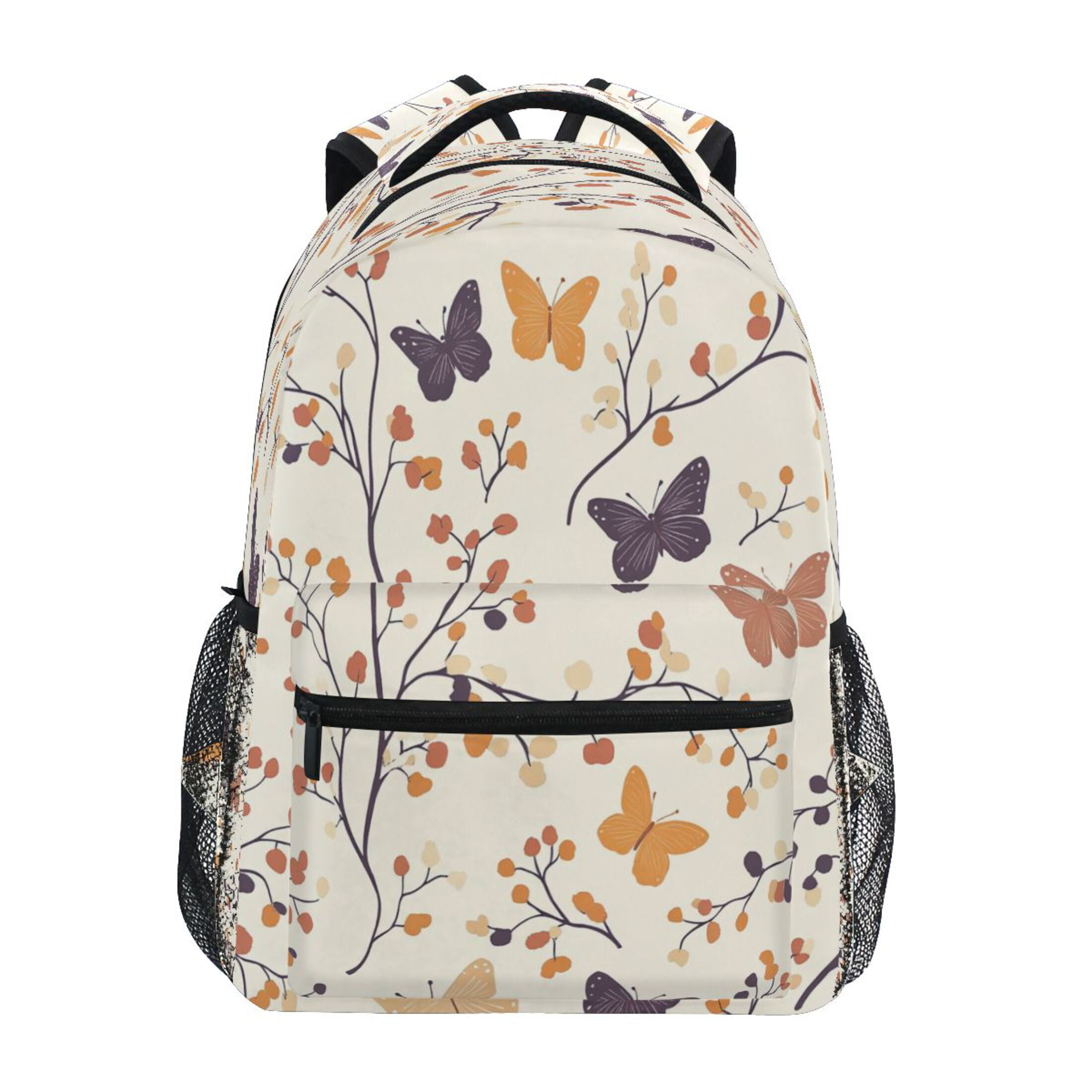 Butterflies Amongst Branches Stylish Large Backpack 15L Self-Standing ...