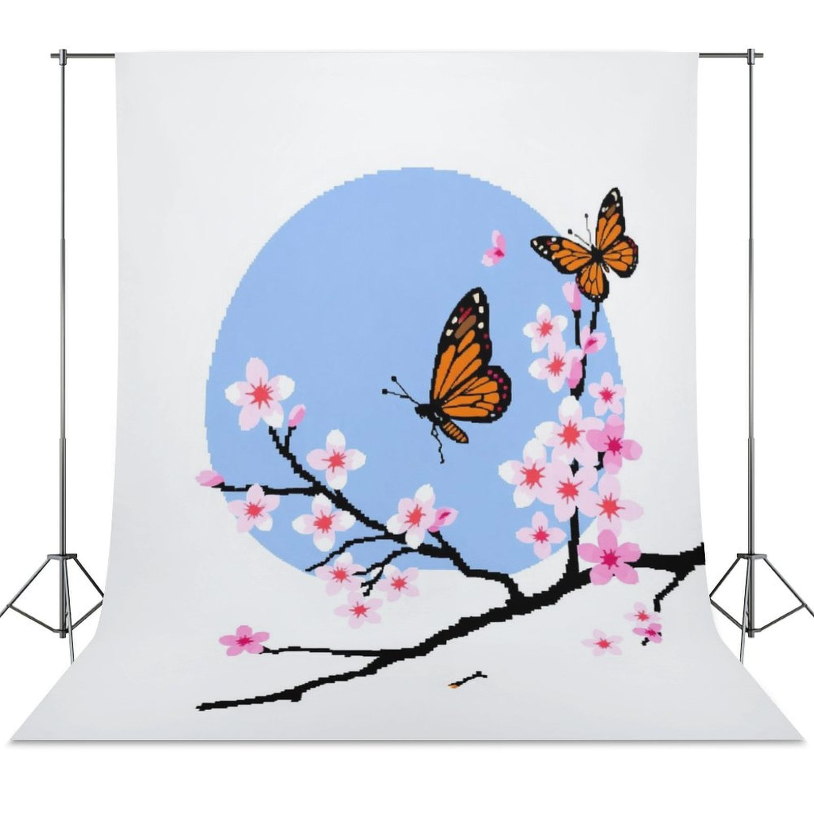 Butterflies Cherry Blossoms Spring Photography Backdrops Adult ...