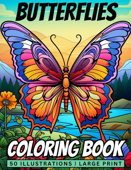 Butterflies Coloring Book: 50 Stunning Butterflies Coloring Pages ǀ ...