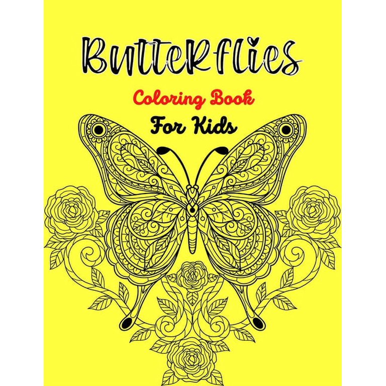 beautiful butterfly coloring book