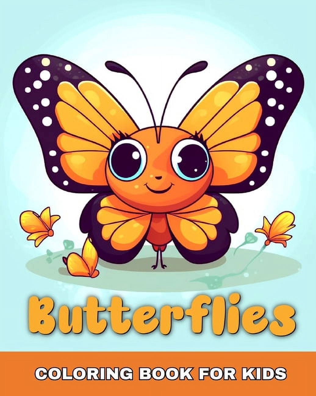 Butterflies Coloring Book for Kids: Easy and Cute Butterfly Coloring ...