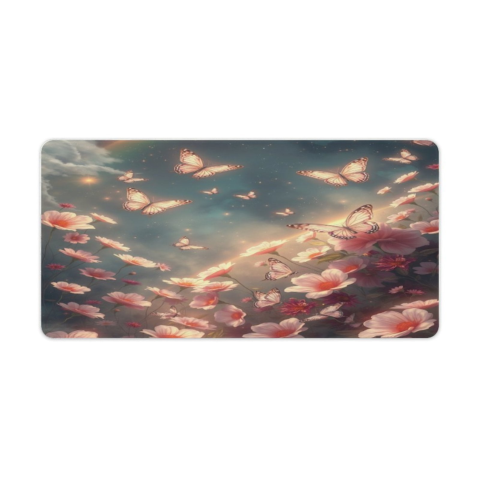 Butterflies Cosmos Dreams Mouse Pad Gamer Keyboard Desk Mats Computer ...