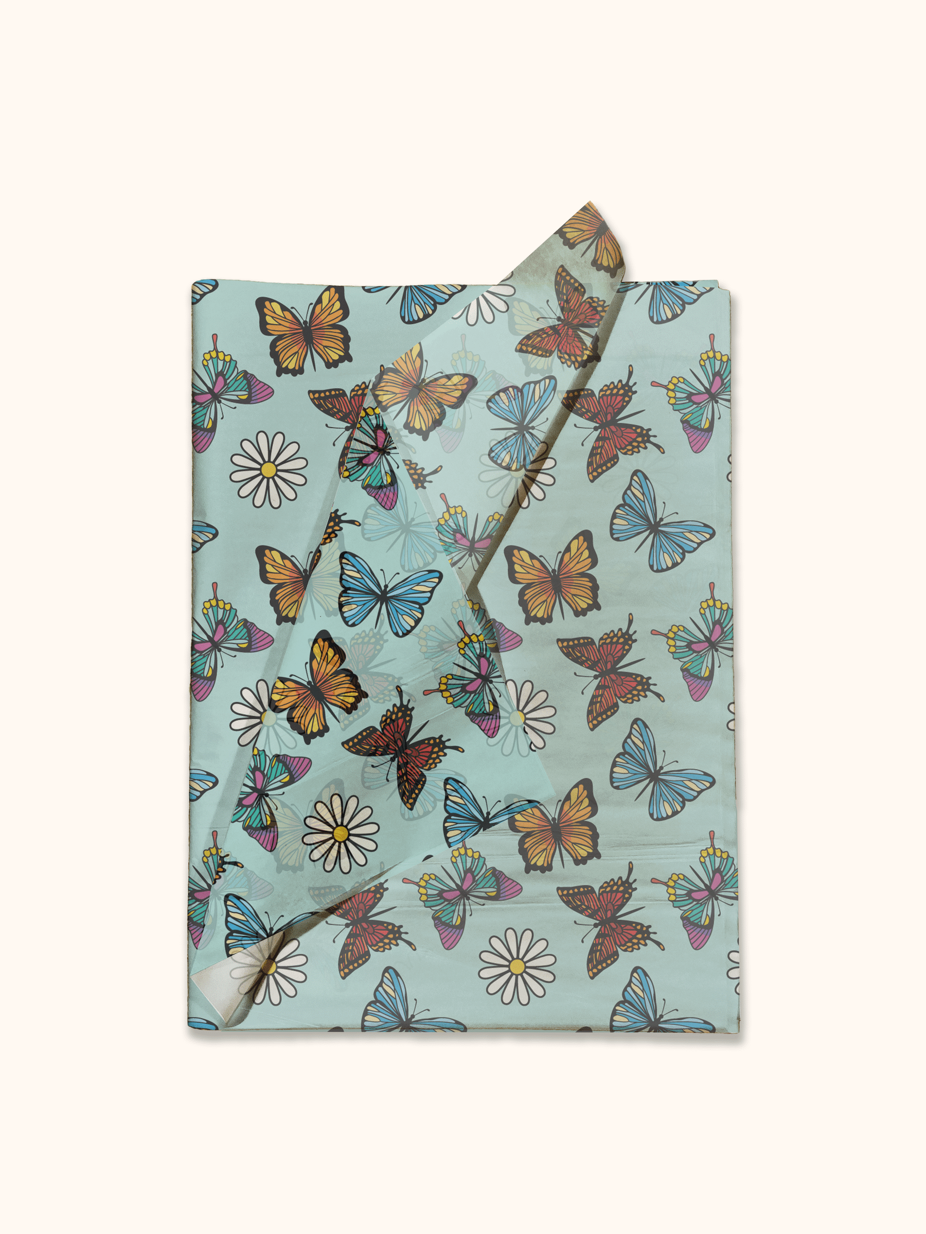 Butterflies and Daisies Printed Tissue Paper -Tissue Paper for Gift ...