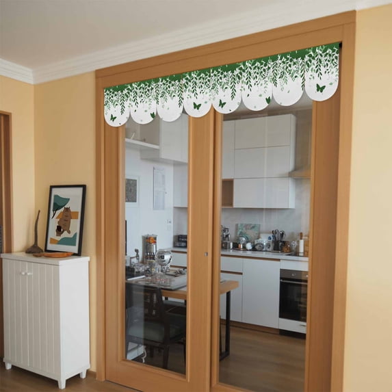Butterflies Door Banner Spring Green Butterfly Falling Leaf Plant ...