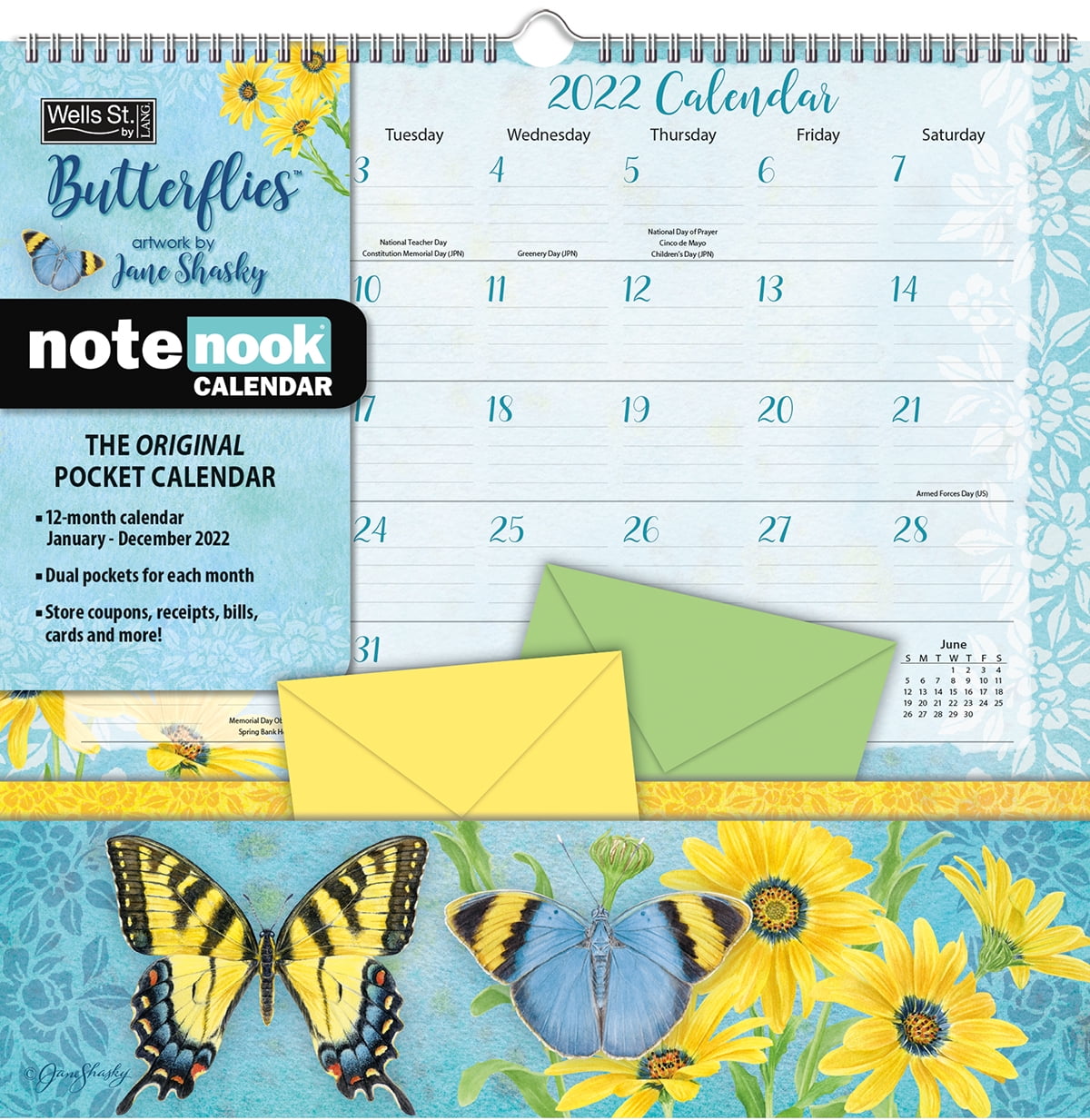 Butterflies FC Note Nook, Calendar Composition Book, Beautiful Design ...
