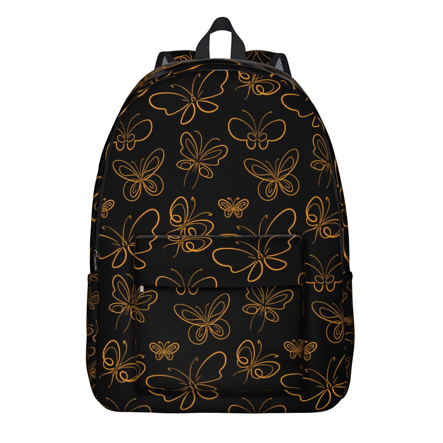 Butterflies and Floral Artistic Pattern Casual Daypack – Lightweight ...