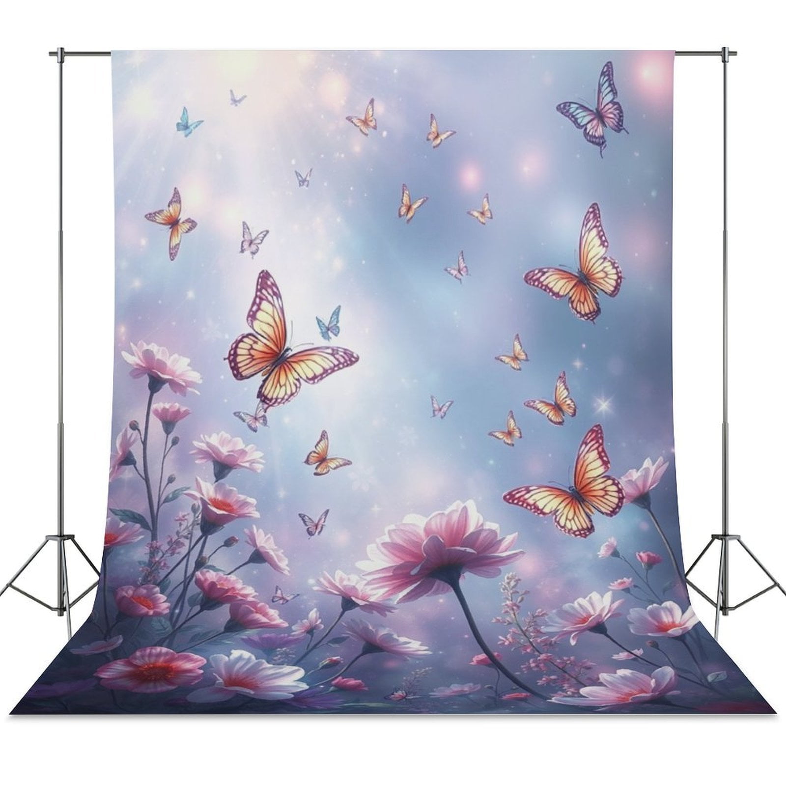 Butterflies Floral Fantasy Decorations BackdropPortrait Photography ...